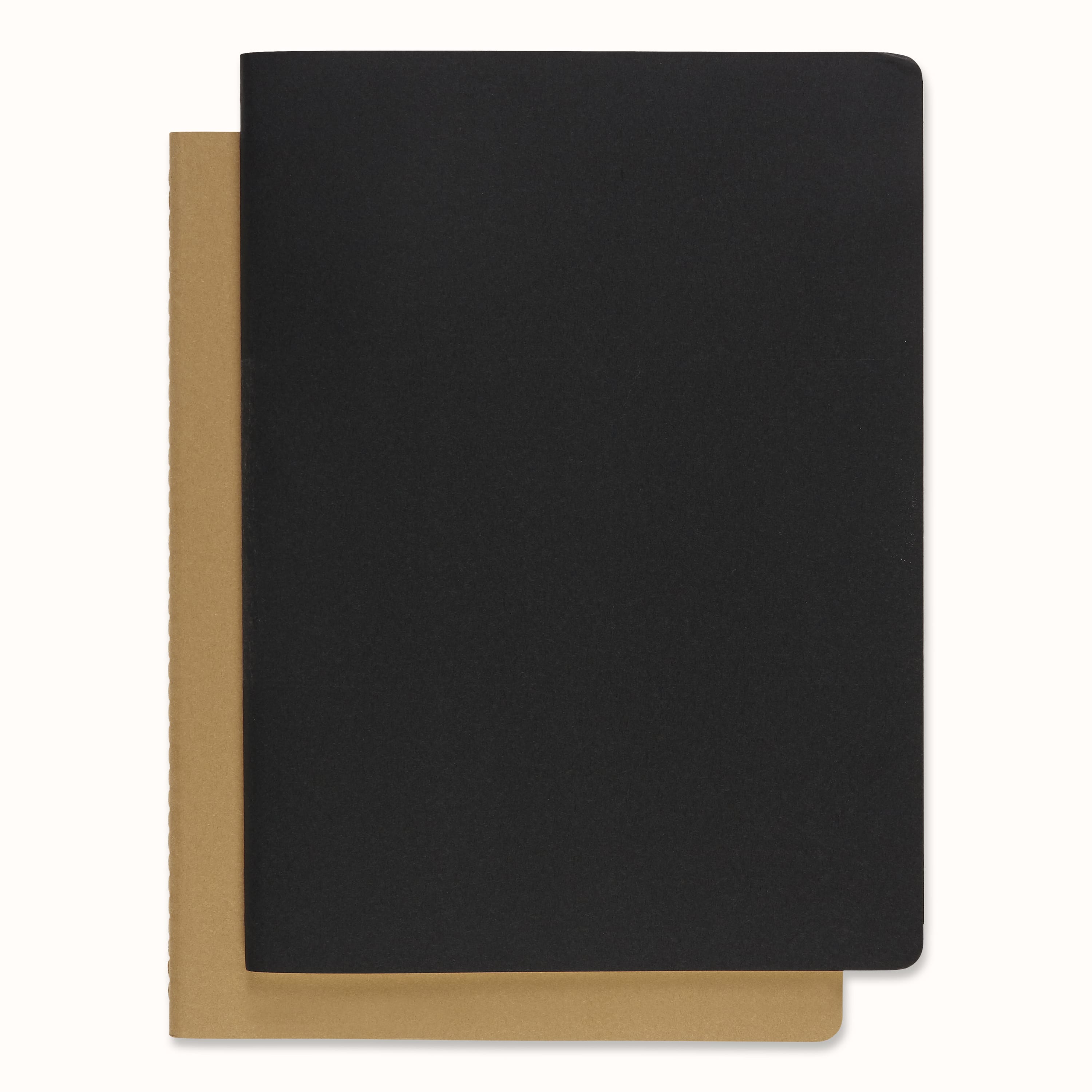 Subject Cahier Set of 2 Black/Kraft Brown | Moleskine