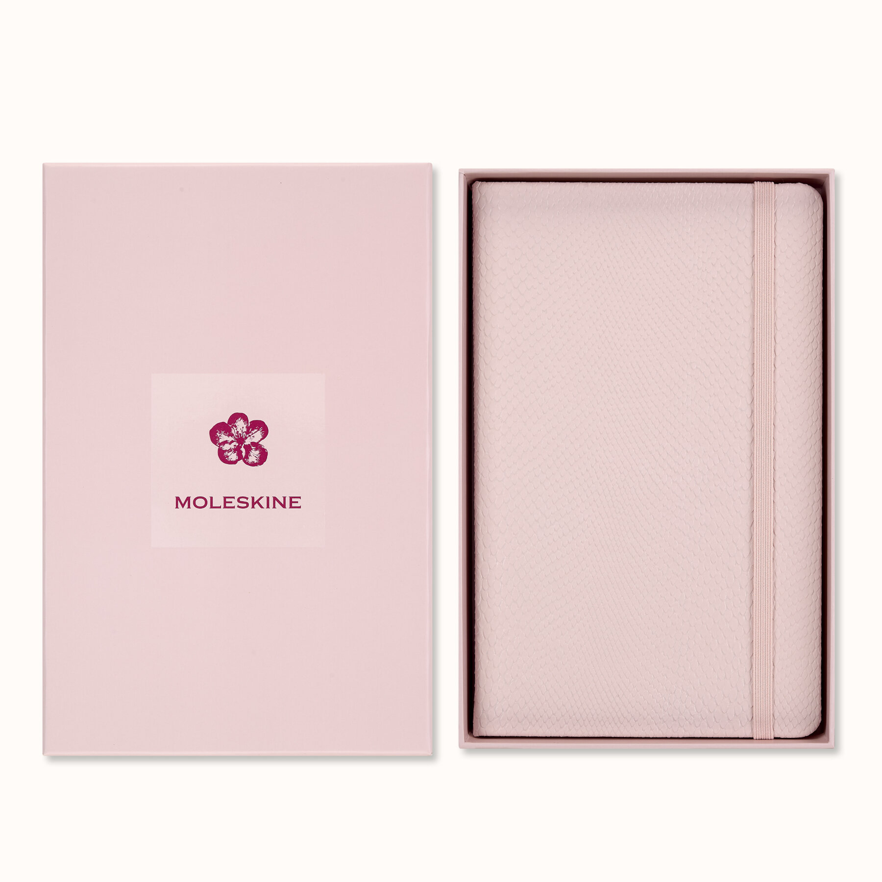 Sakura Notebook Large, plain, VEGEA ® with Gift Box Pink | Moleskine