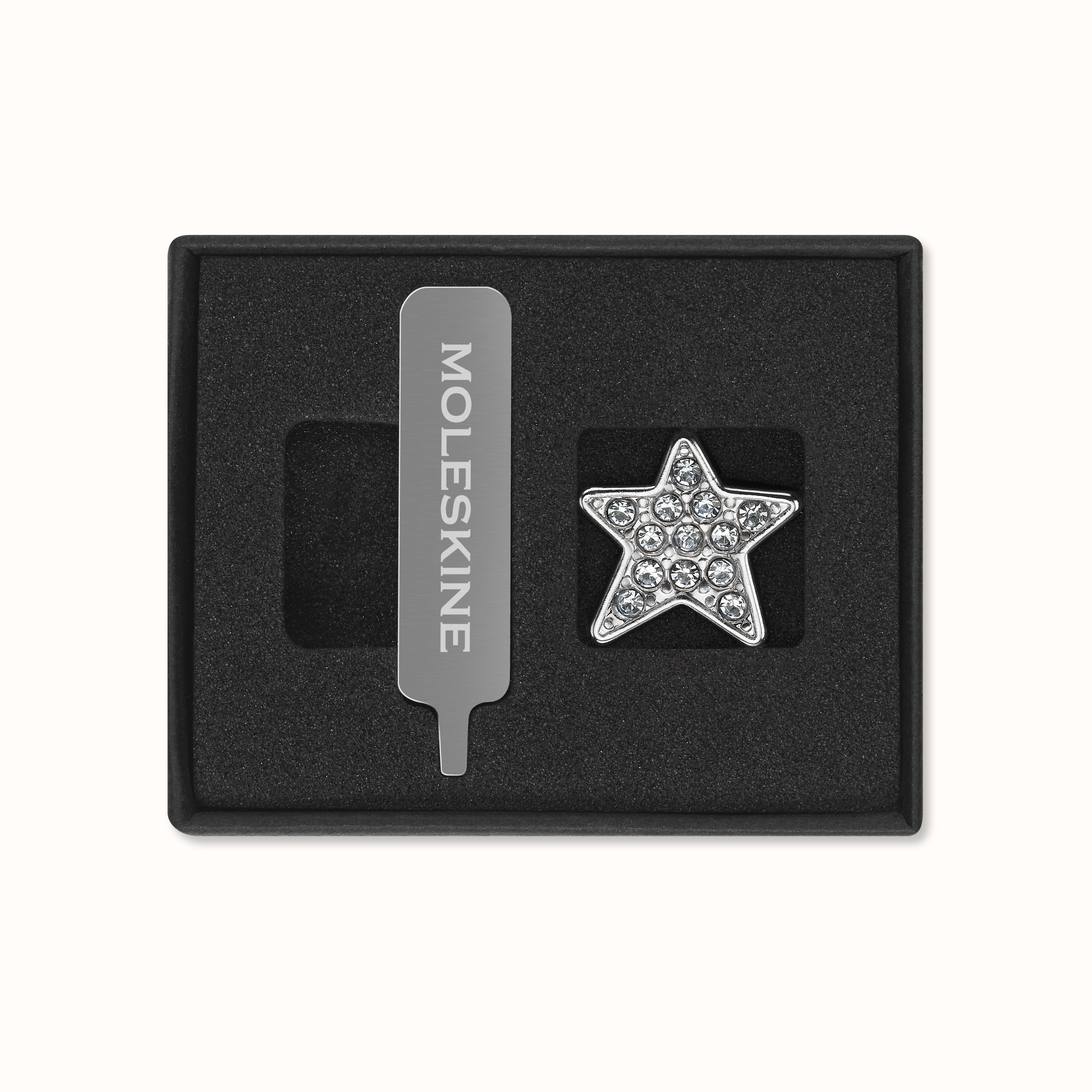 Star Crystal Pin Silver | Moleskine