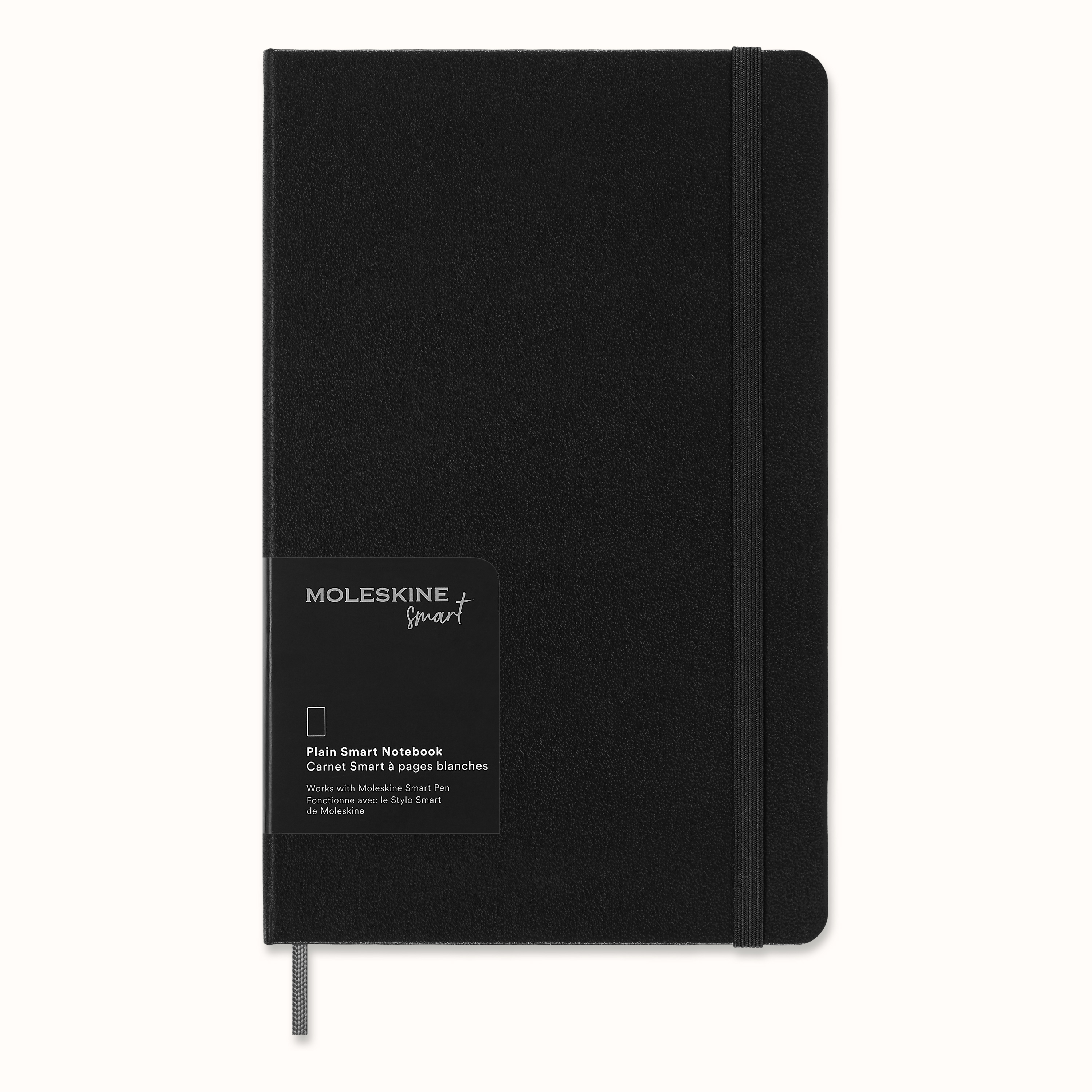 Smart notebook Large Hard cover, plain Black | Moleskine