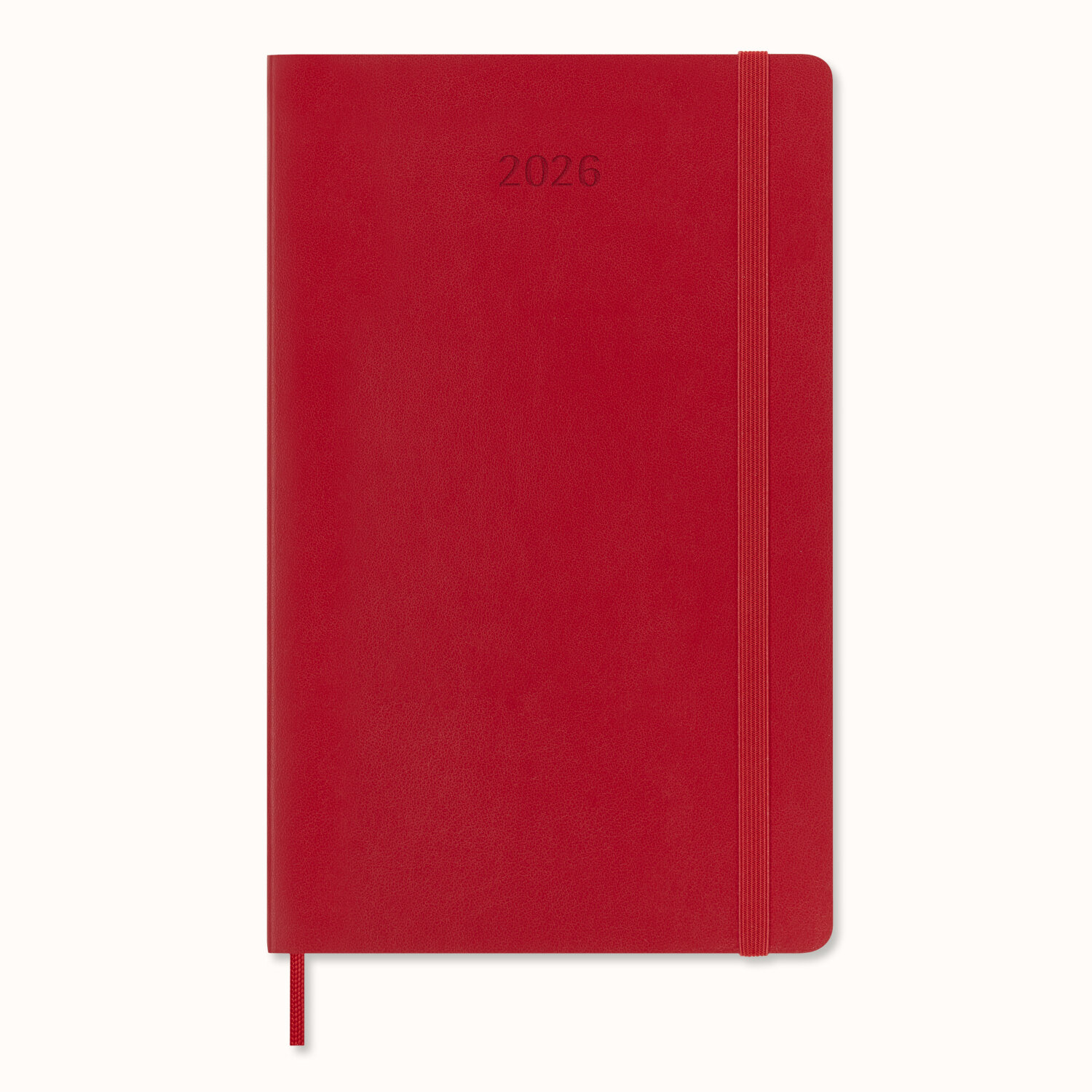 Classic Diary 2026 Large Weekly, soft cover, 12 months SCARLET RED ...