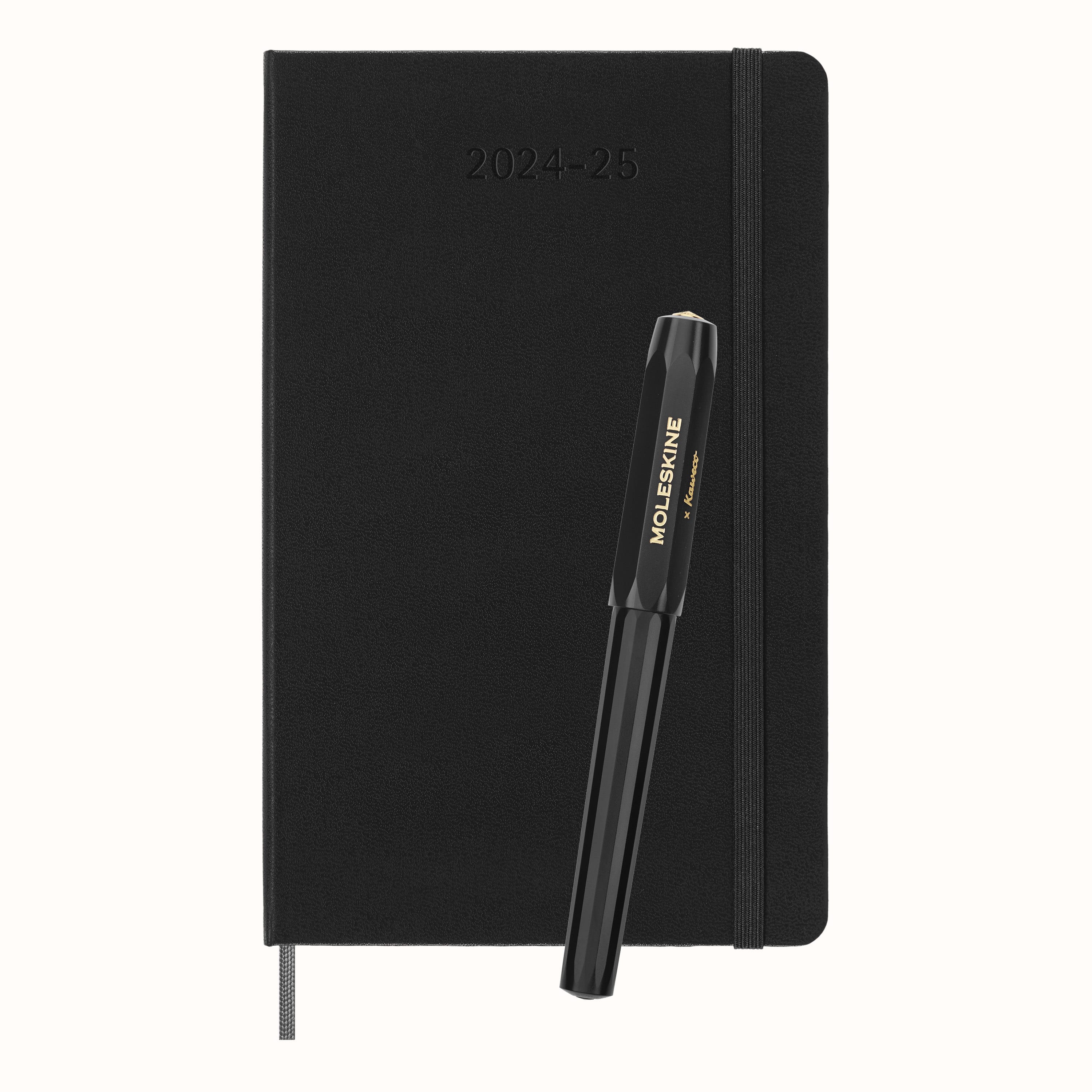 18-Month Diary and Pen Bundle, Black Weekly, Soft Cover Diary and ...