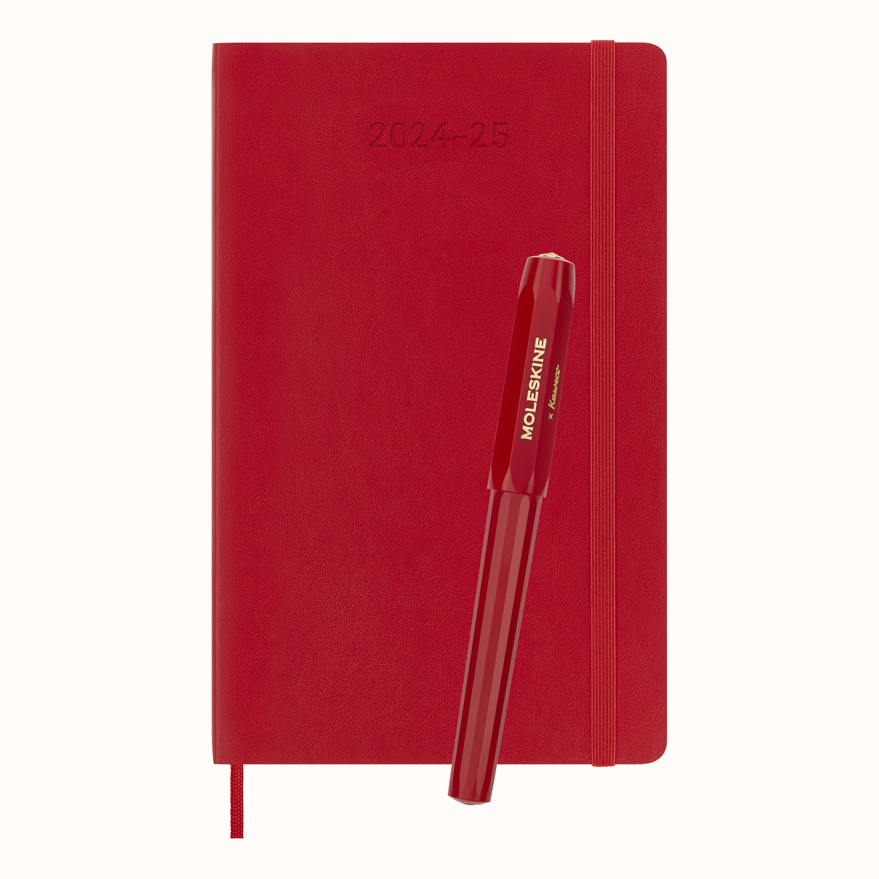 18-Month Diary and Pen Bundle, Red Weekly, Soft Cover Diary and Kaweco ...
