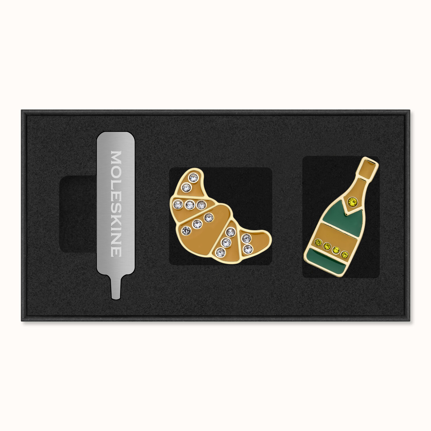 Personalization Pins Set of Two Pins: Croissant & Champagne France ...