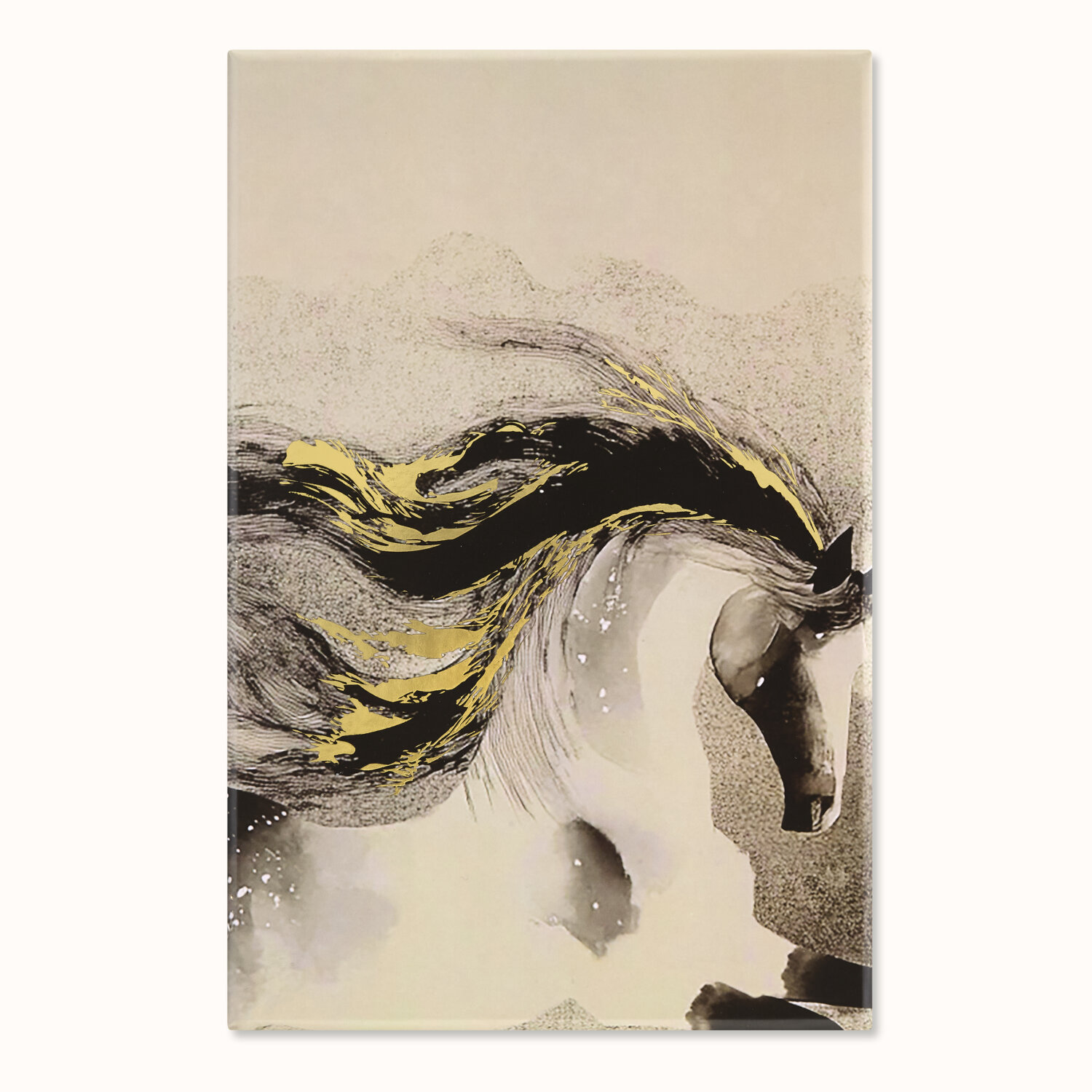 Year of the Horse Notebook Large, ruled, hard cover with gift box White ...